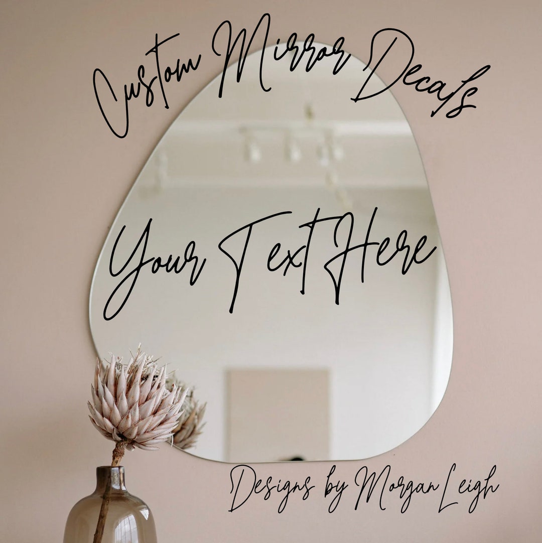 Mirror Decals | Wedding Mirror Stickers | Large Vinyl Decals | Big ...