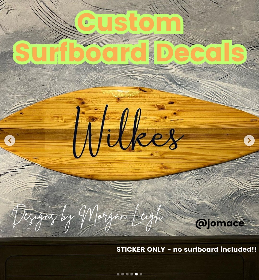 Surfboard Decals | Wakeboard Decals | Surfboard Stickers | Kayak Vinyl ...