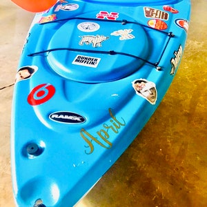 Kayak Vinyl Decal Stickers | Personalized Kayak Decal | Custom Canoe ...