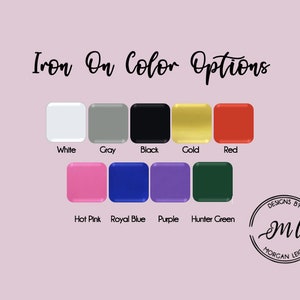 Custom Iron-on Vinyl Decal Iron-on Sticker Iron-on Logo Custom Logo ...