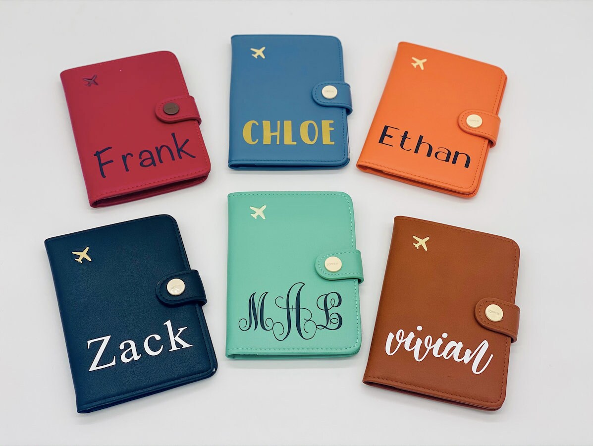 Personalized Passport Holder Custom Passport Book Leather | Etsy