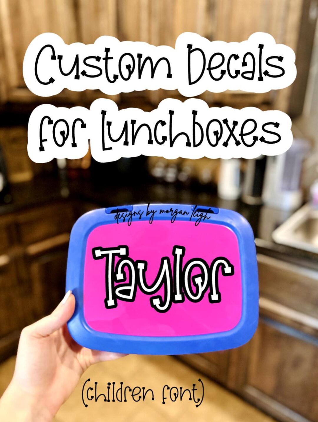 Custom Decal for Lunchbox, Lunch Box Sticker, Personalized Decal for ...