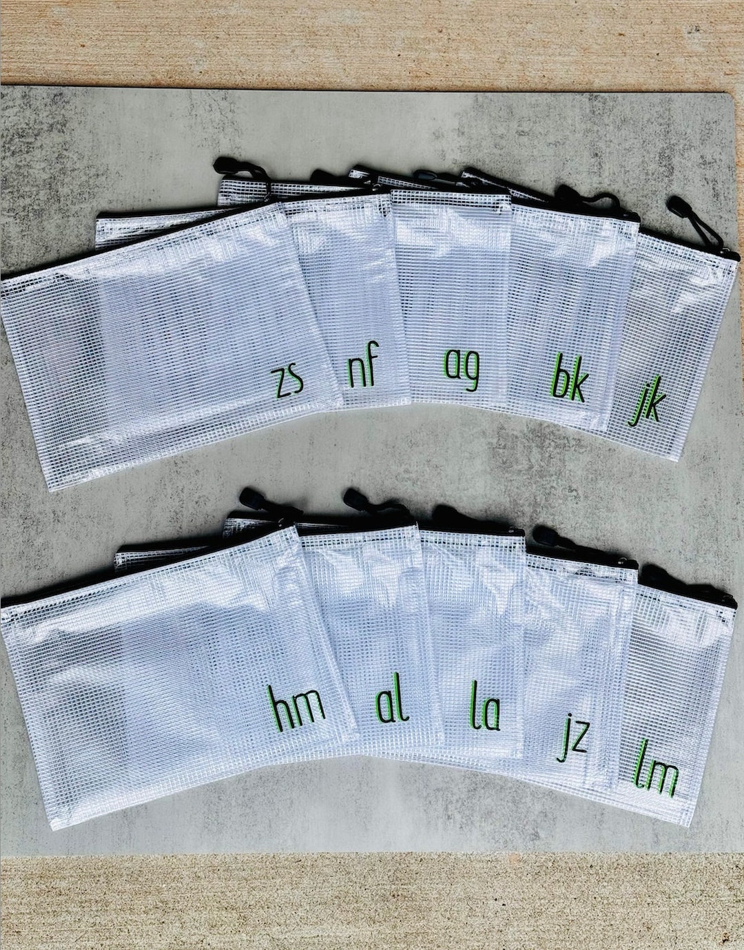 Small Name Zipper Bag, Bikini Pouch, Name Pool Bag, Wet Dry Pool Pouch ...