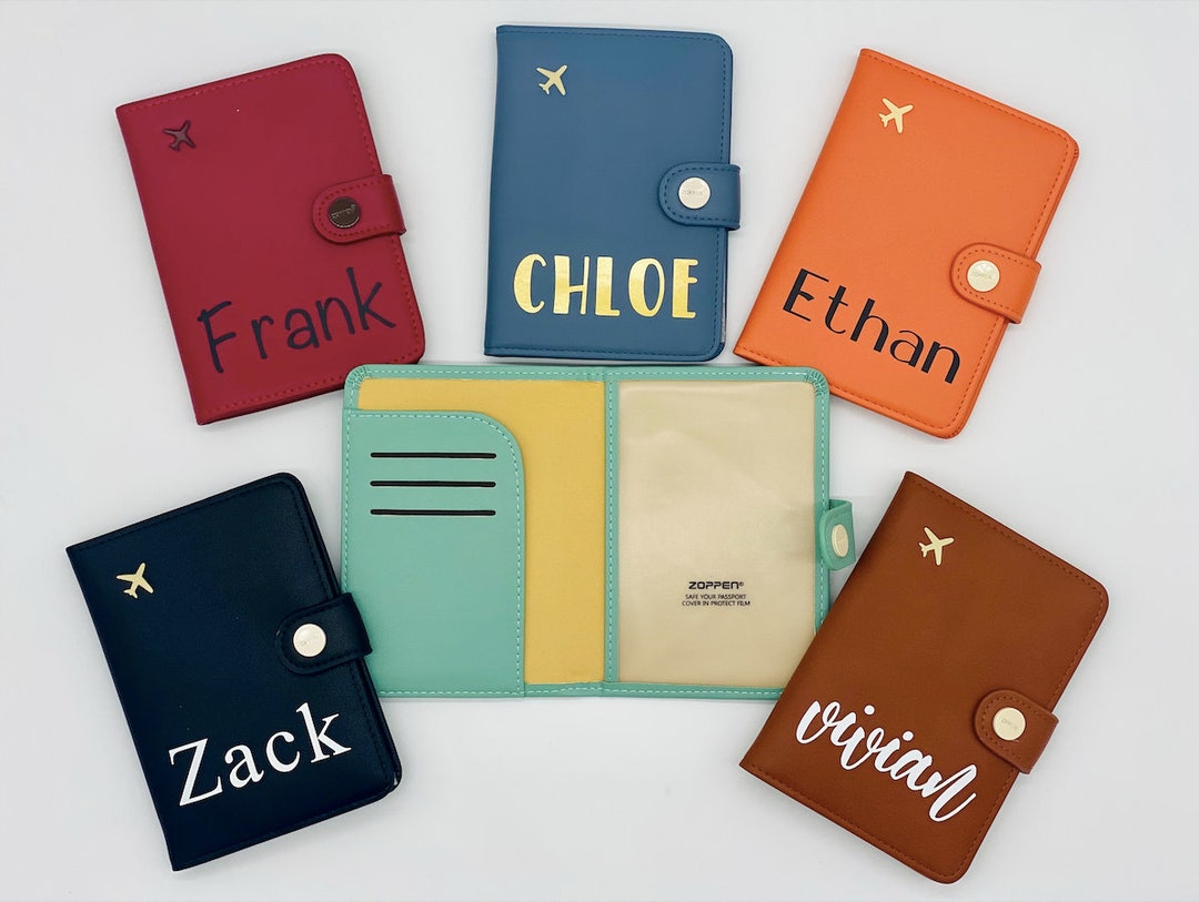Personalized Passport Holder Custom Passport Book Leather Passport Book ...