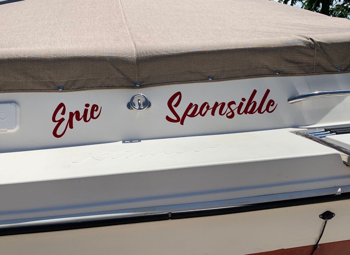 Boat Vinyl Decal Stickers Personalized Boat Decal Custom - Etsy