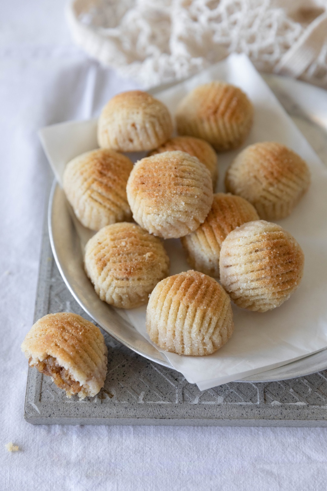Tasty Mamul Semolina Cookies With Butter and Nuts Traditional From ...