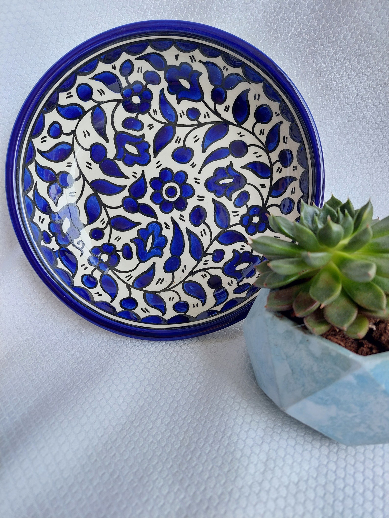 Armenian Ceramic Plate Hand Made Jerusalem 19cm Gift - Etsy