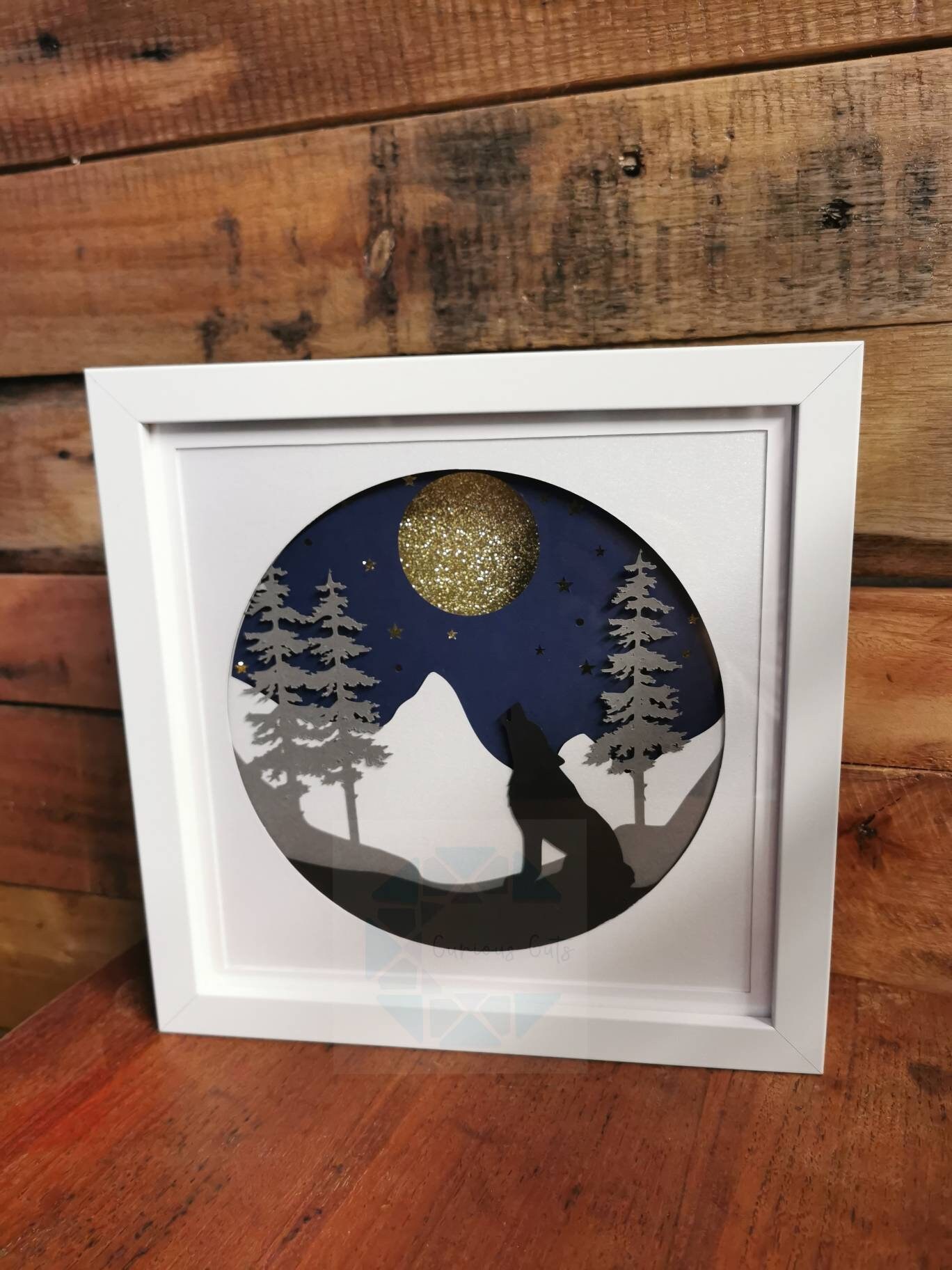 Wolf Paper Cut. Layered Paper Cut Template Svg File. Instant - Etsy UK