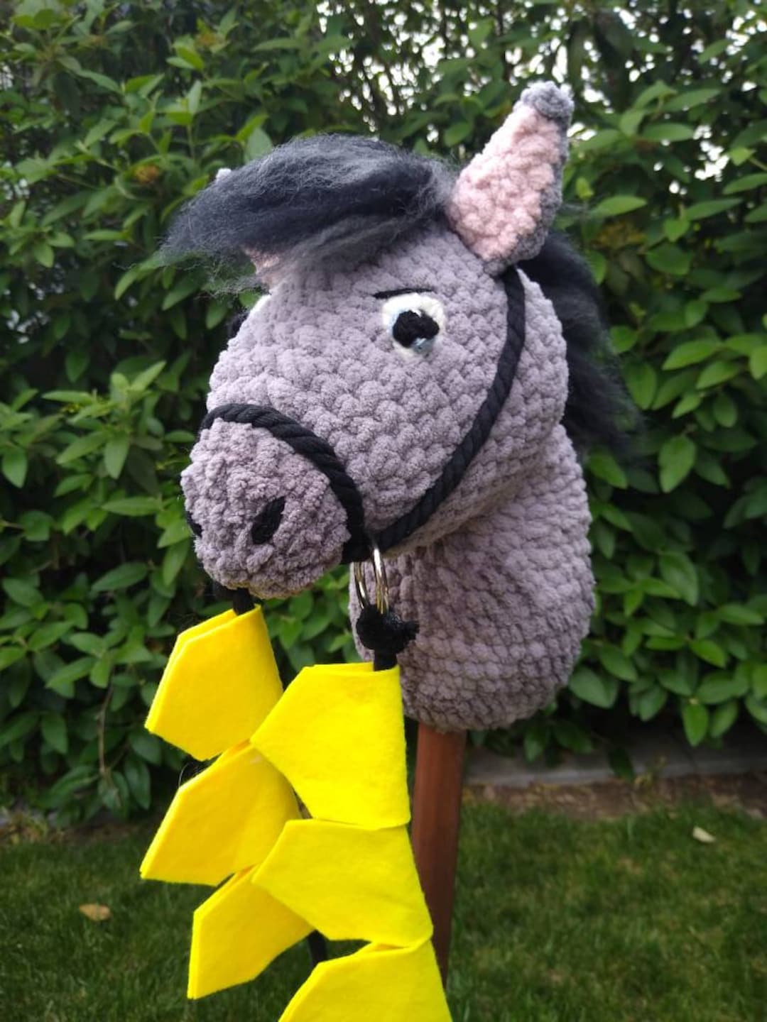 Stick Horse Hobby Horse Dapple Gray Knight Medieval Horse 3.5' - Etsy