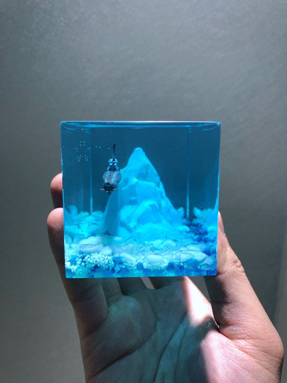 Submarine Aquatic Resin Diorama Nightlight Submarine Resin - Etsy