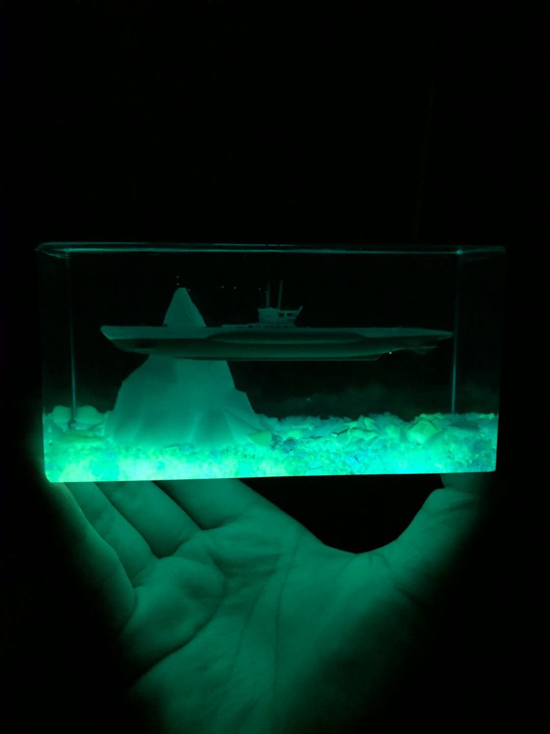 Submarine Aquatic Resin Diorama Nightlight Submarine Resin | Etsy