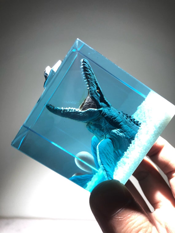 Mosasaurus and Boat Aquatic Resin Diorama Nightlight Resin - Etsy