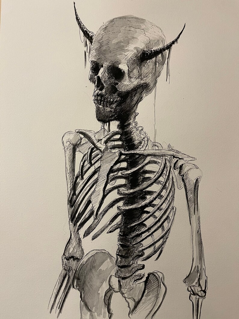 Black Core of Evil. Original - Etsy