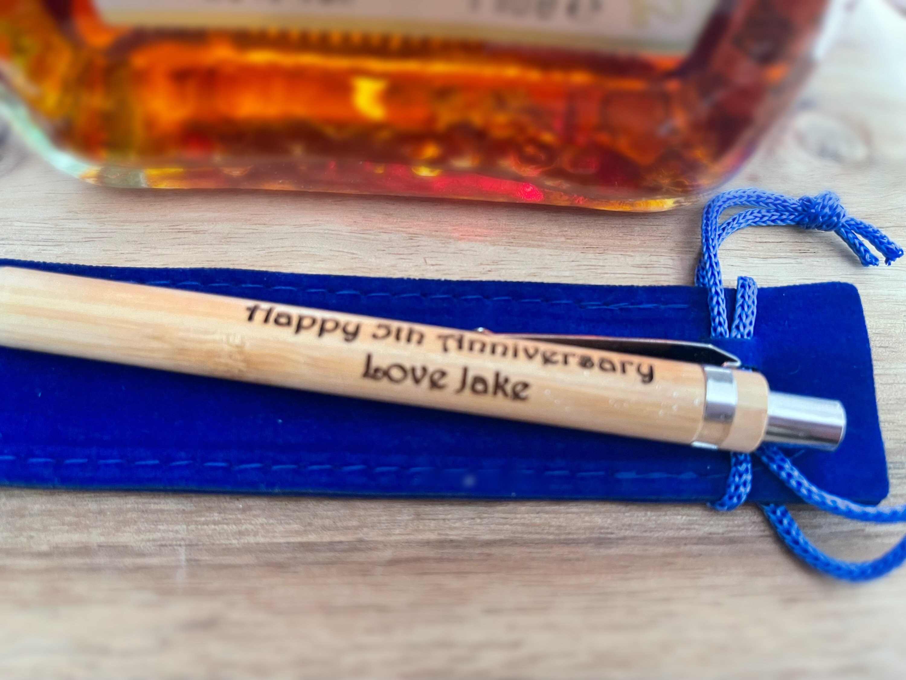 5 Years and I Still Wood Anniversary Pen 5th Gift Personalised Eco Home ...