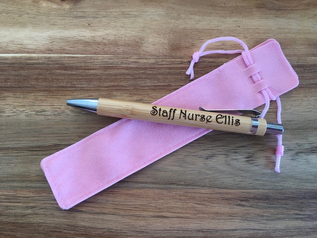 Nurse Pen Personalised Eco Wood Key Gift Present Nursing - Etsy