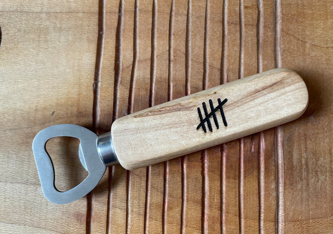 Viking 5 Year Wood Tally Anniversary Bottle Opener Pen 5th Wood Gift ...