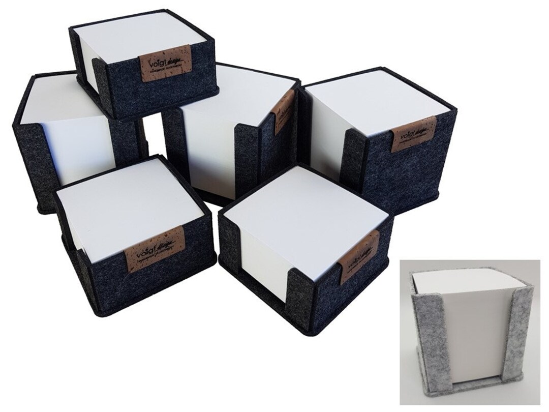 Note Boxes FELT Model Z Notepad Notepad Note Cube Storage Organization ...