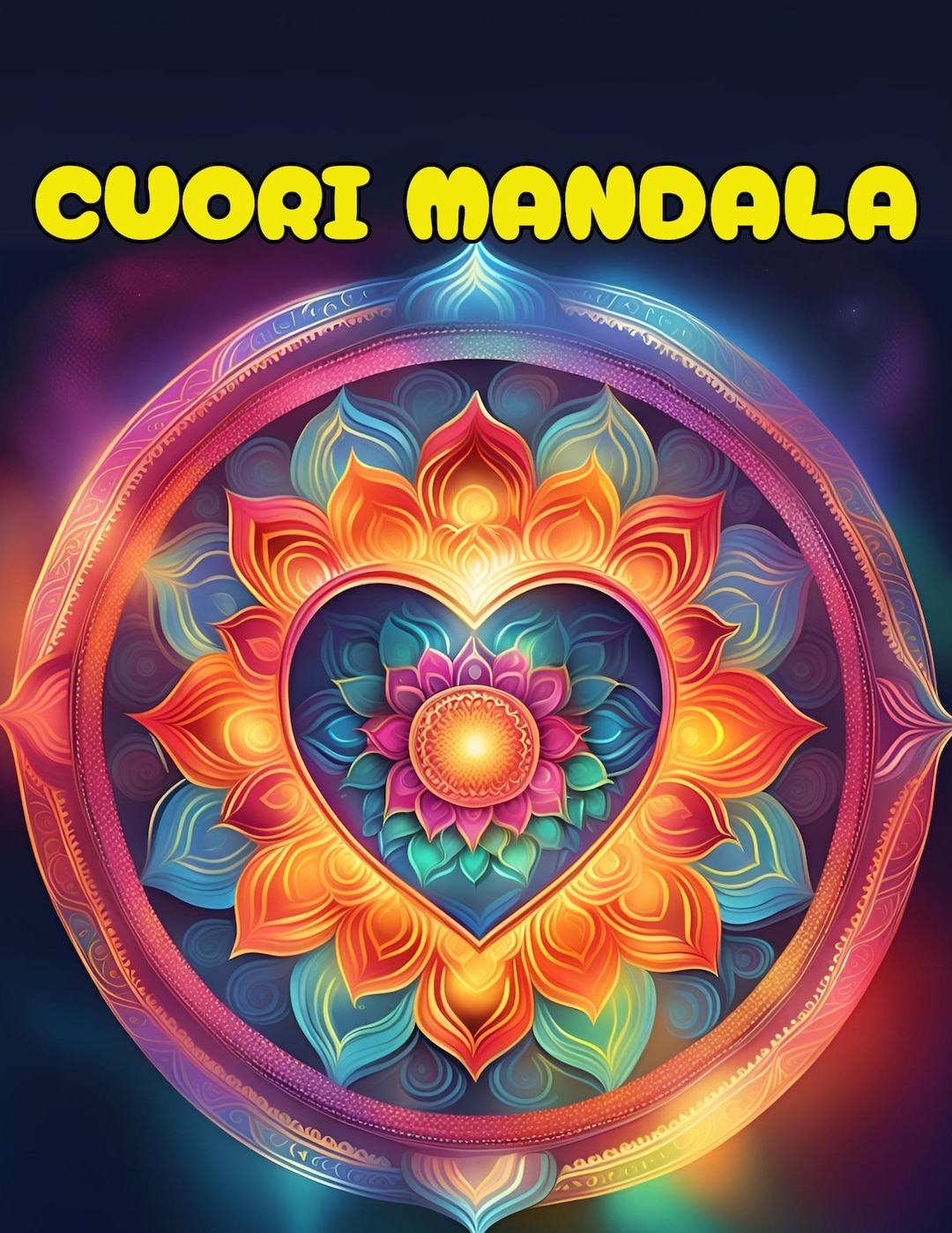 39 Mandala Hearts to Color, Printable Coloring Pages, Simple Mandalas ...