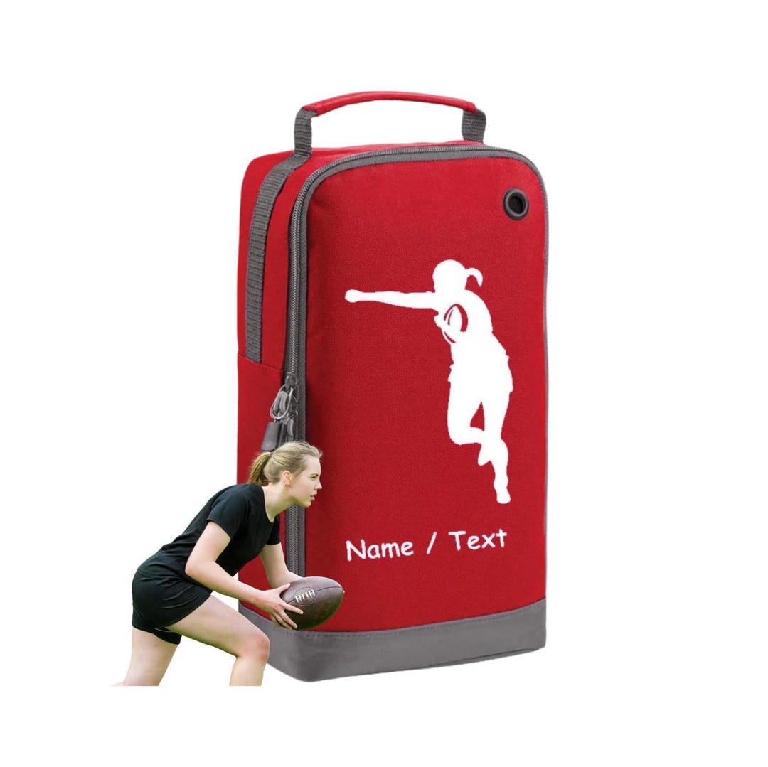 Personalised Rugby Shoe Bag Accessory Kit Bag Gift Her Gift His ...