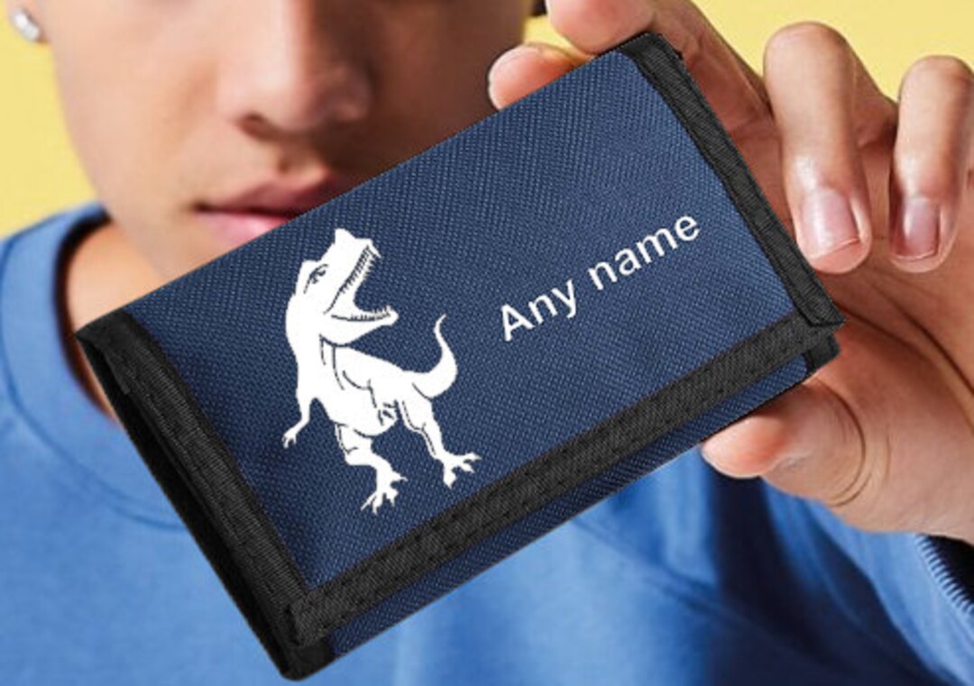 Personalised T Rex Wallet Dinosaur Wallet Gift Customised Gift for Her ...