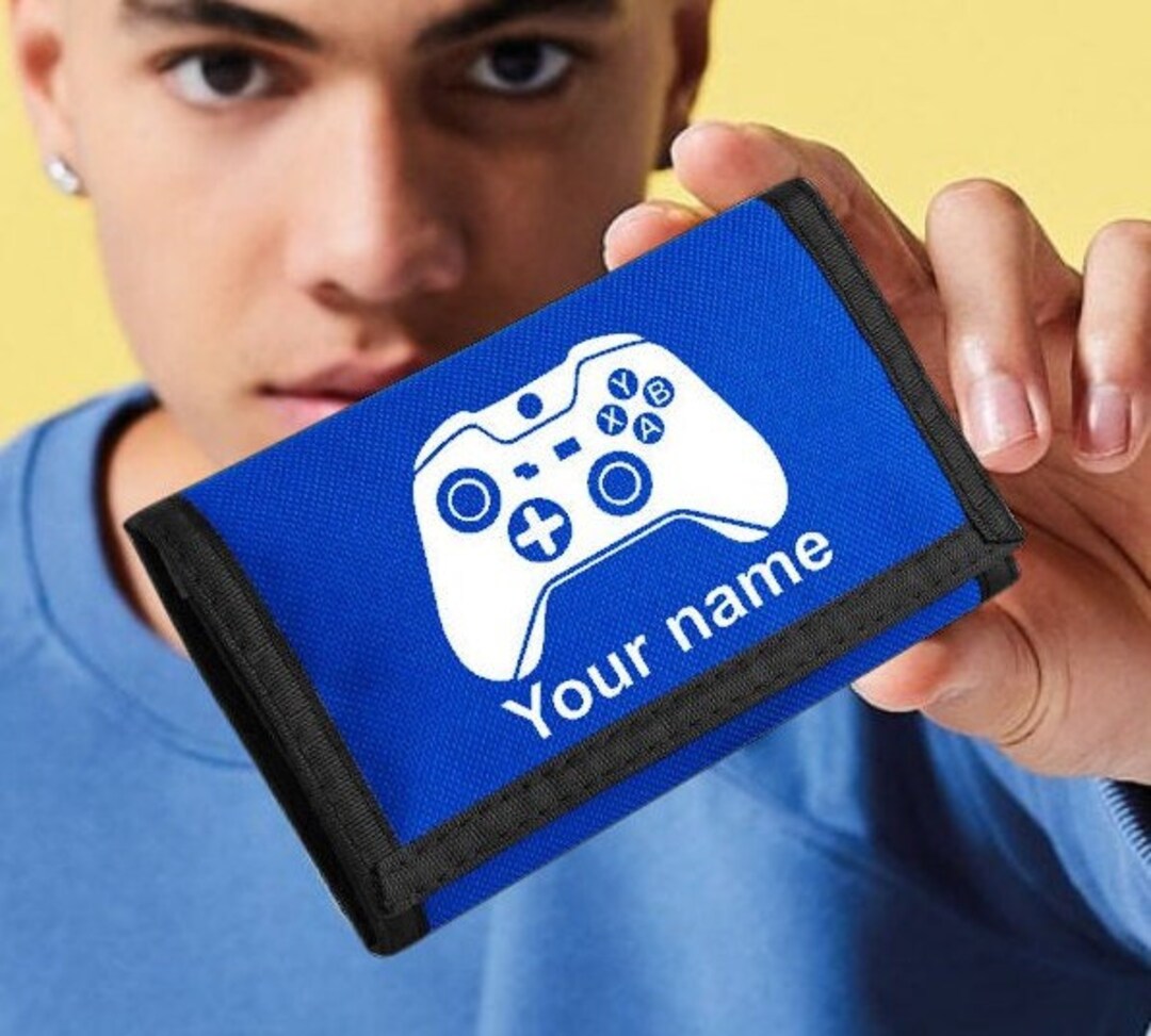 Gamer Personalised Wallet Gift Customised Wallet Purse Card Holder Coin ...