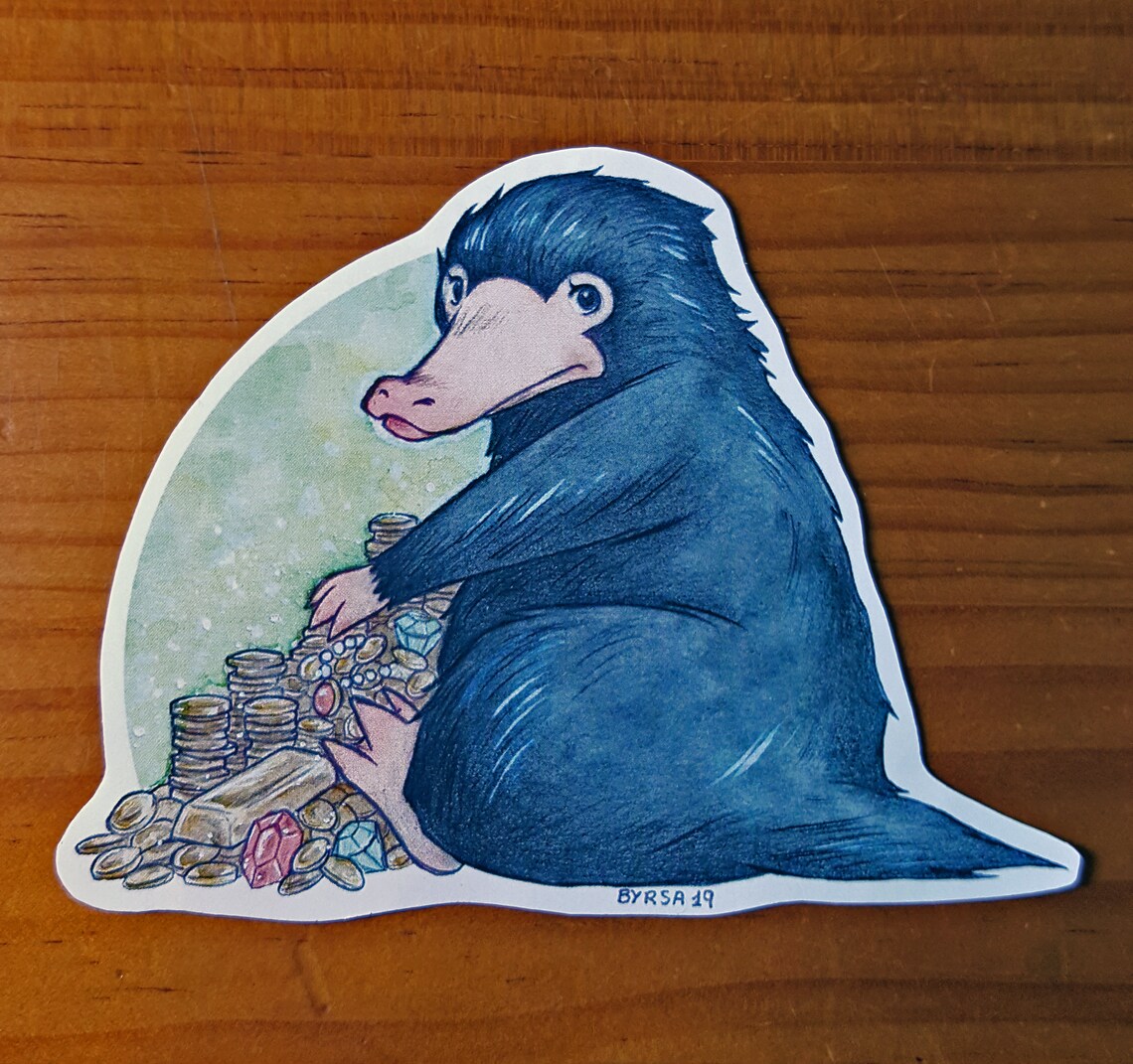 NIFFLER STICKERS Niffler Fantastic beasts Niffler | Etsy