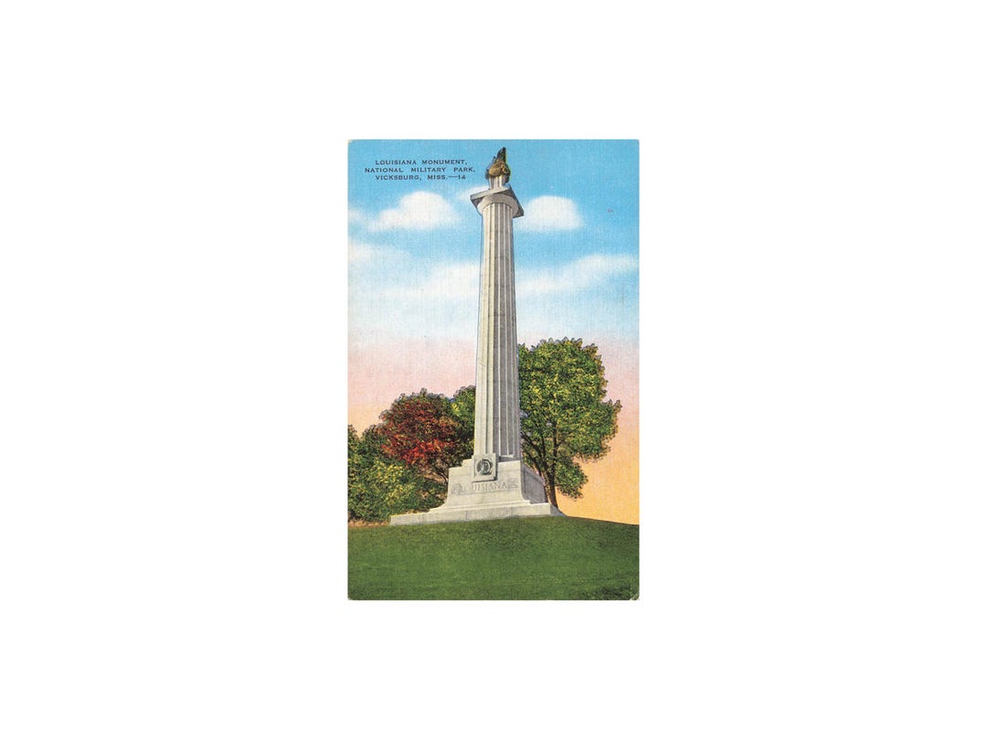 Louisiana Monument, National Memorial Military Park, Vicksburg, MS ...