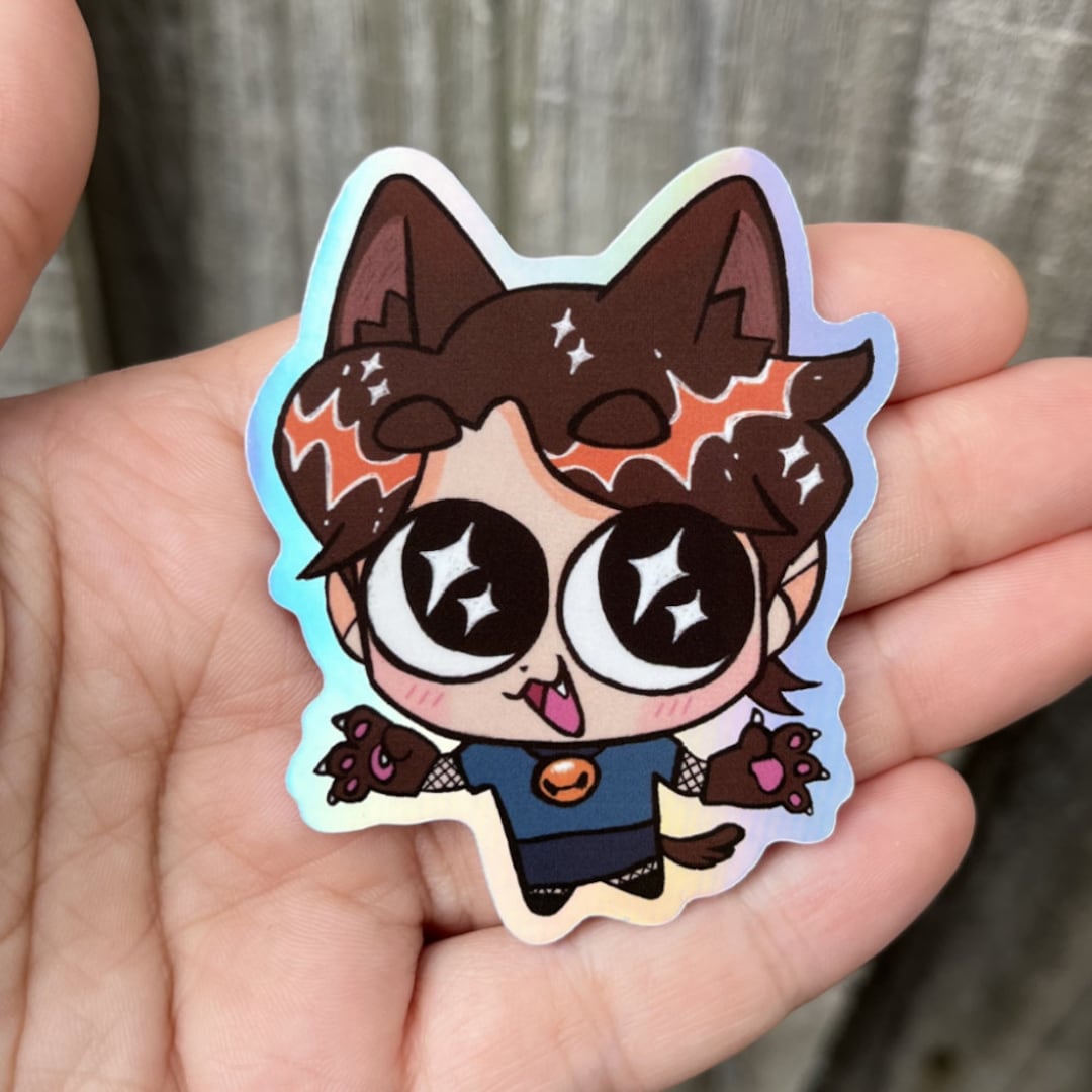 Jerma985 Catboy Jerma Holographic Sticker - Etsy