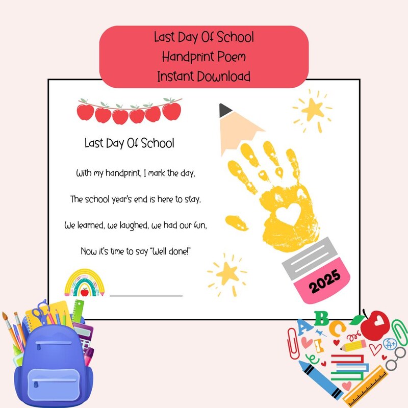 Last Day of School - Etsy
