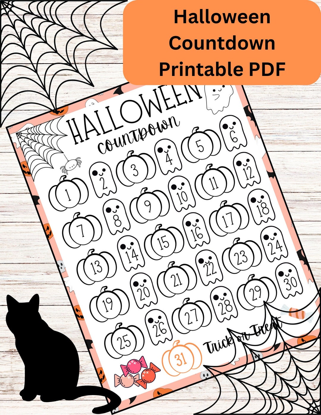 Halloween Countdown, Halloween Printable, Halloween Decor Classroom ...