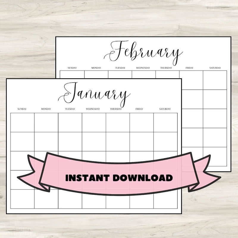 Block Calendar - Etsy