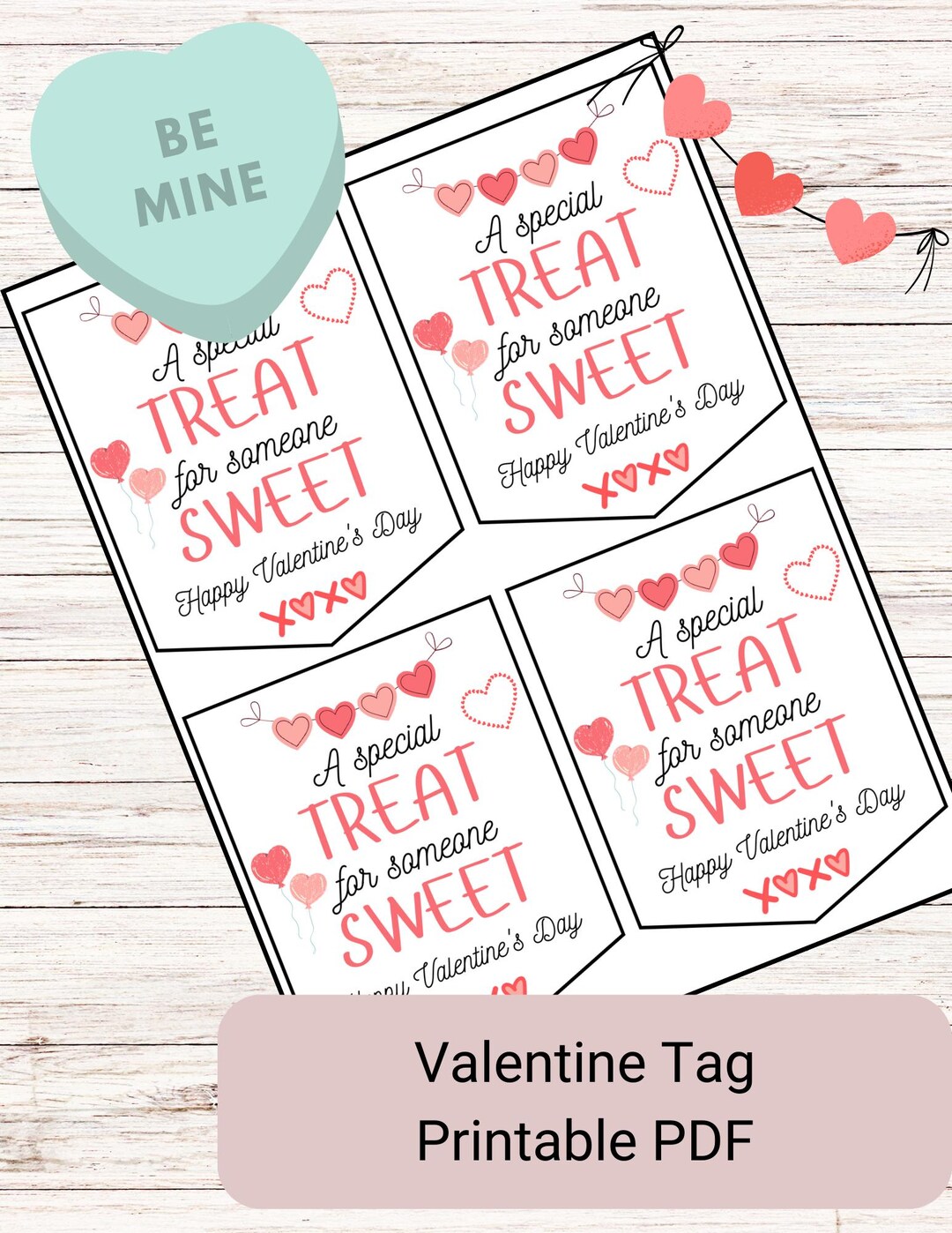 Valentine Tag Printable, Valentine Printable, Kids Valentine Printable ...