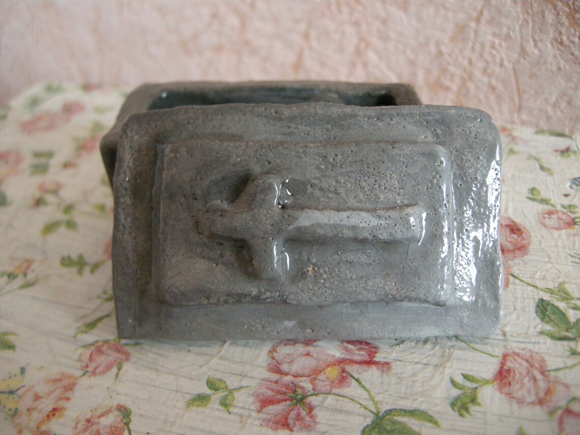 Ceramic Coffin Grave Stones Cross . Fish Tank Decor - Etsy