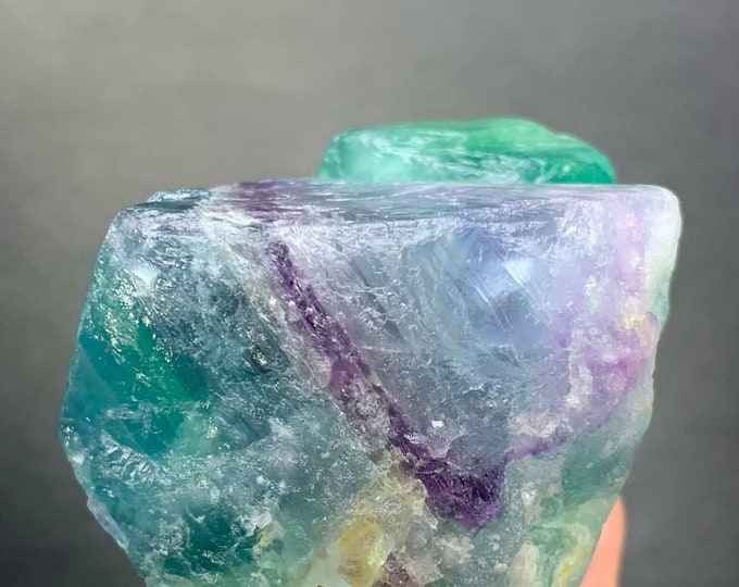 Natural Bi Colour Flourite Crystal From Skardu Mine, Flourite Crystal ...