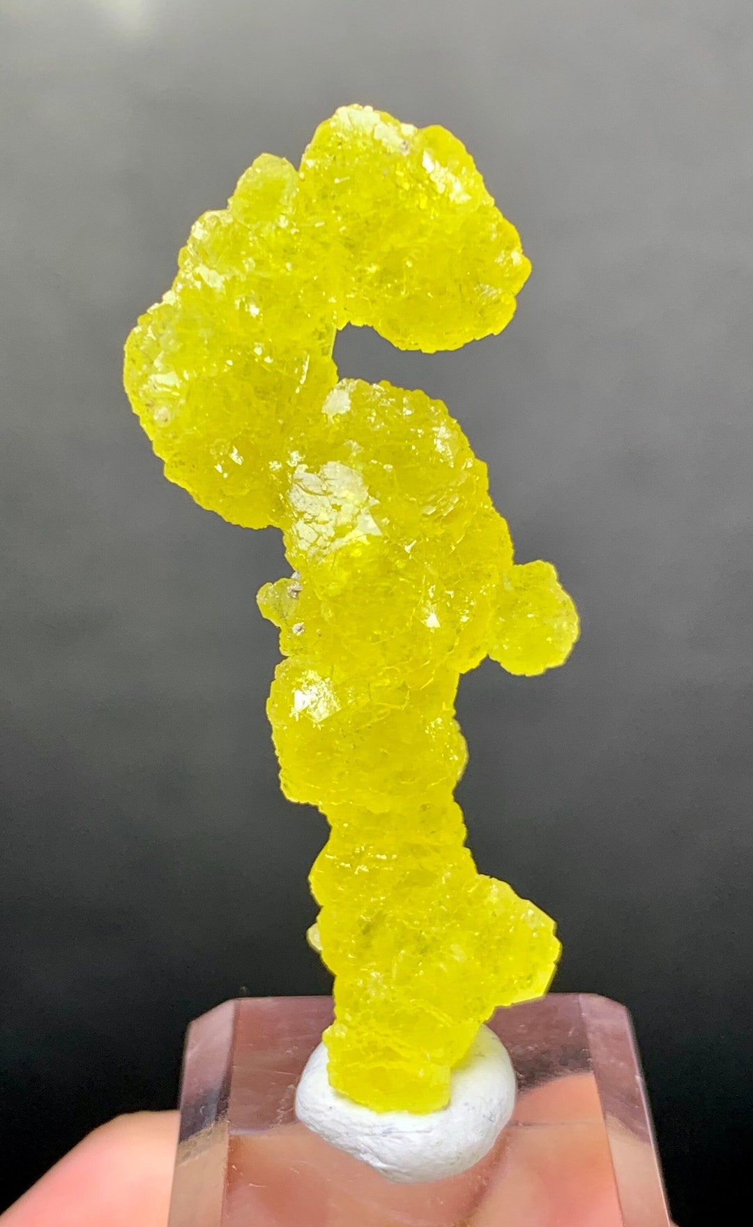 Natural Top Quality Yellow Colour Bubble Rare Shape Brucite Crystal ...