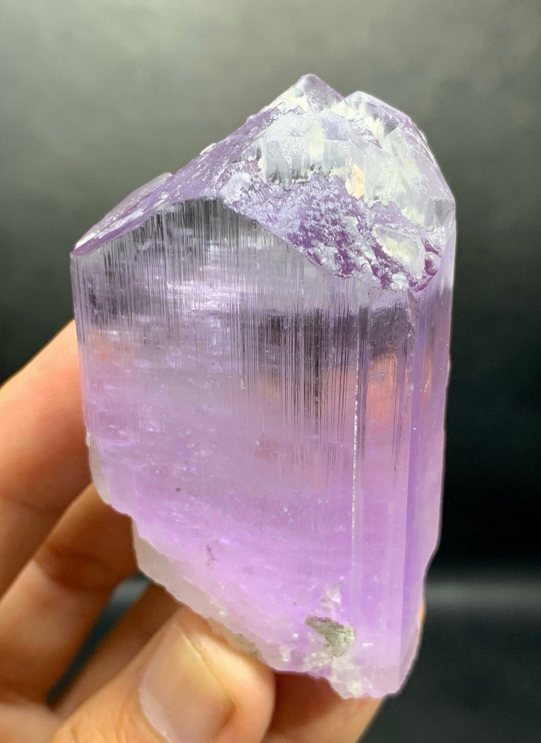 Natural Purple Colour Rare Fluorescent Kunzite Crystal From Afghanistan ...