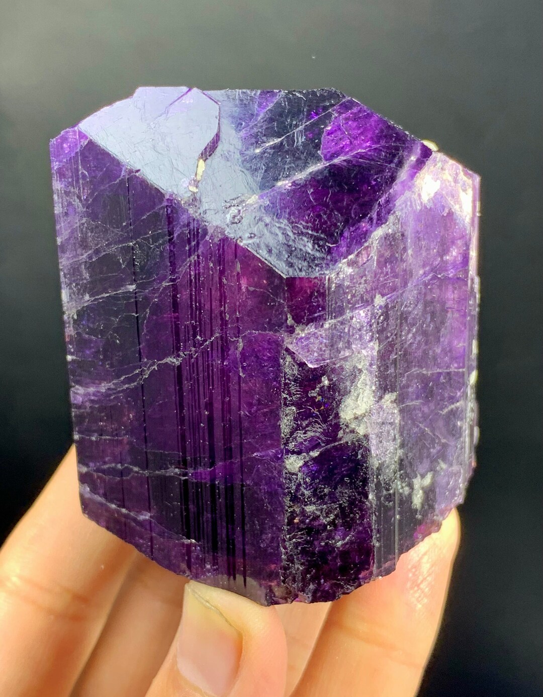 Stunning Purple Colour Transparent Scapolite Crystal,rare Crystal ...
