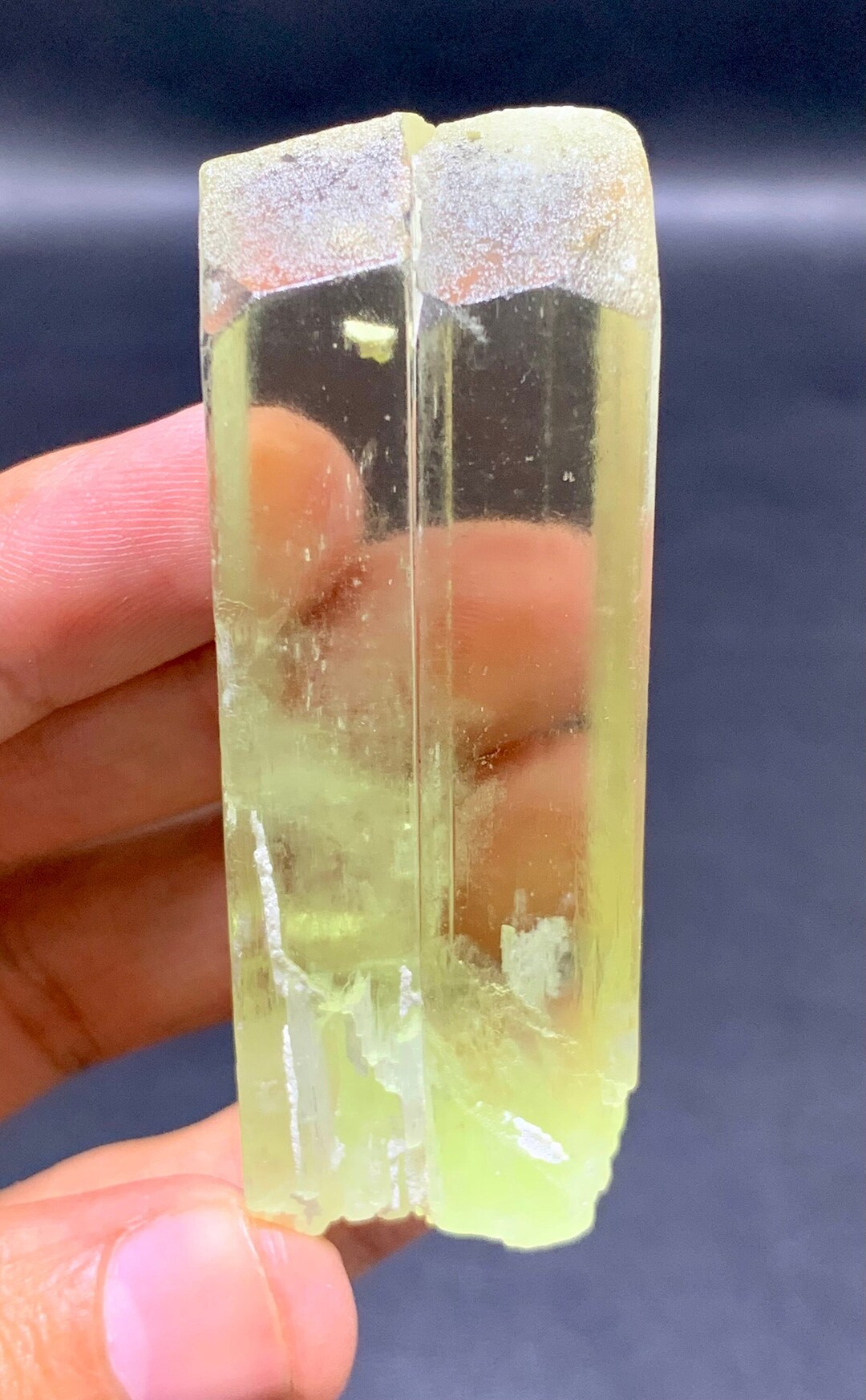 Natural Lemon Colour Transparent Triphane Kunzite Crystal From ...