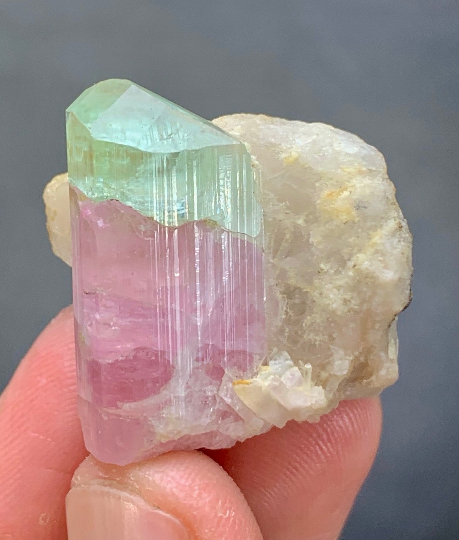 Natural Bi Colour Tourmaline Specimen From Paproke Mine Afghanistan ...