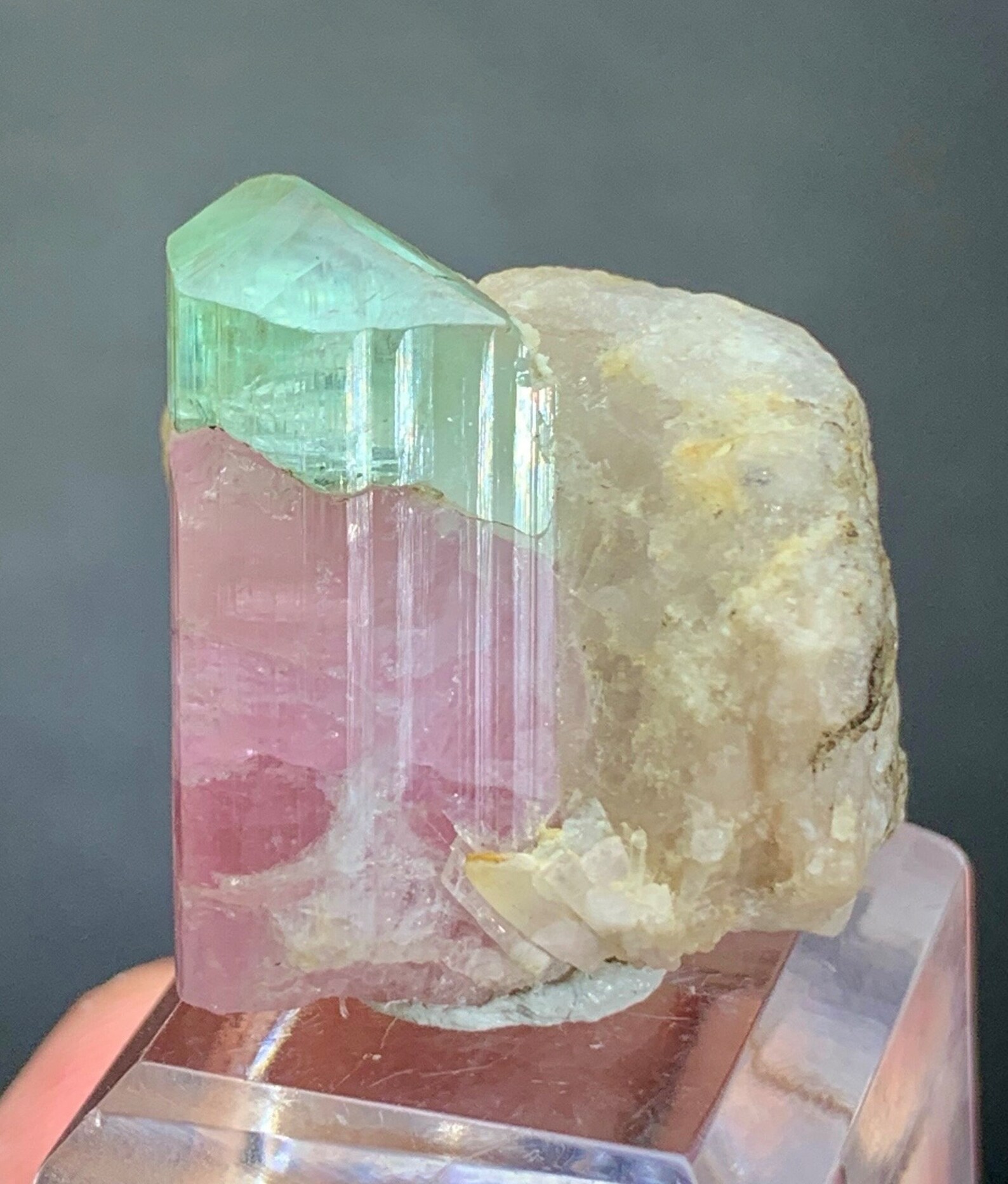 Natural Bi Colour Tourmaline Specimen From Paproke Mine Afghanistan ...