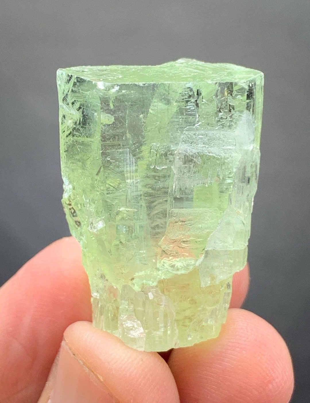 Lovely Yellow Colour Transparent Heliodor Crystal From Skardu Mine ...