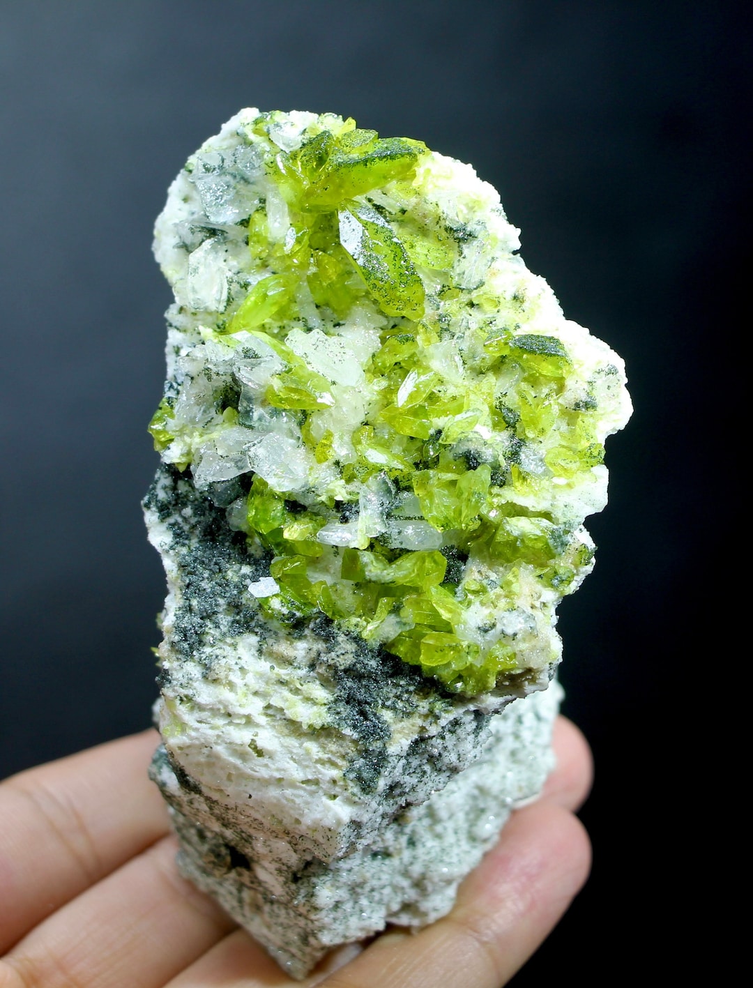 Natural Lush Green Sphene Var Titanite Crystal, Green Titanite From ...