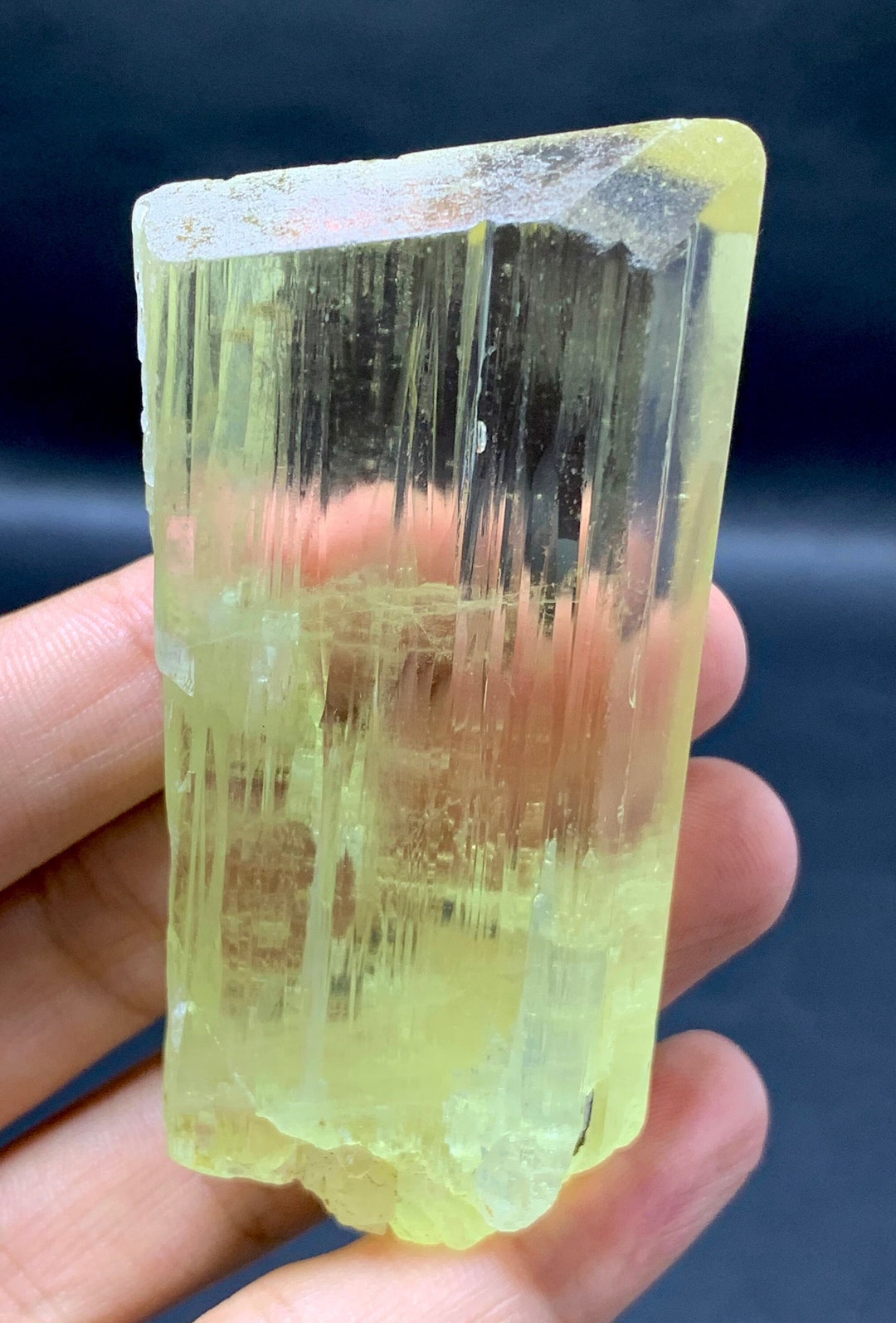 Natural Lemon Colour Transparent Triphane Kunzite Crystal From ...