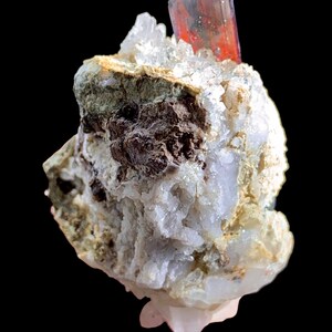 Natural Red Colour Brookite Crystal on Matrix Specimen From Baluchistan ...