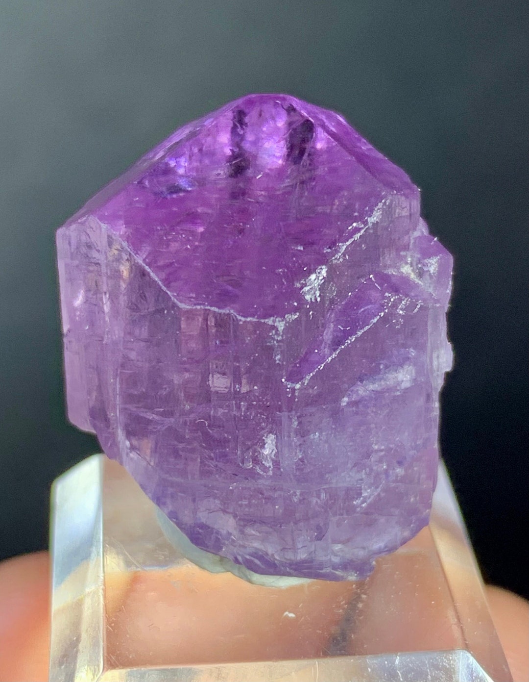 Lovely Purple Colour Transparent Scapolite Crystal,rare Crystal ...