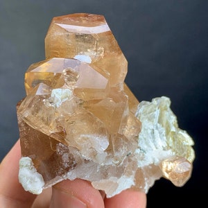 Stunning Golden Colour Transparent Twins Topaz Cluster Specimen From ...