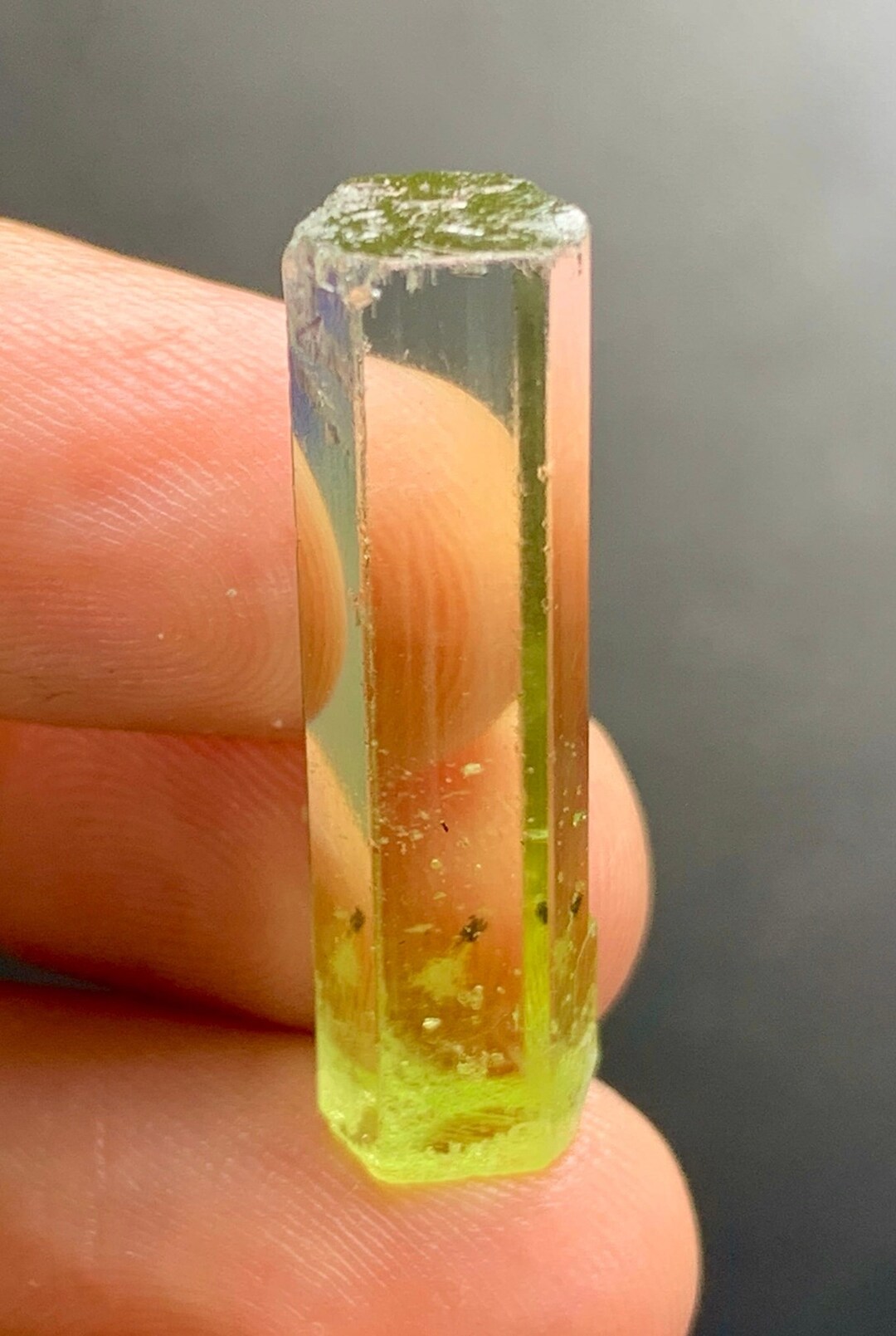 Natural Yellow Colour Transparent Double Termination Heliodor Crystal ...