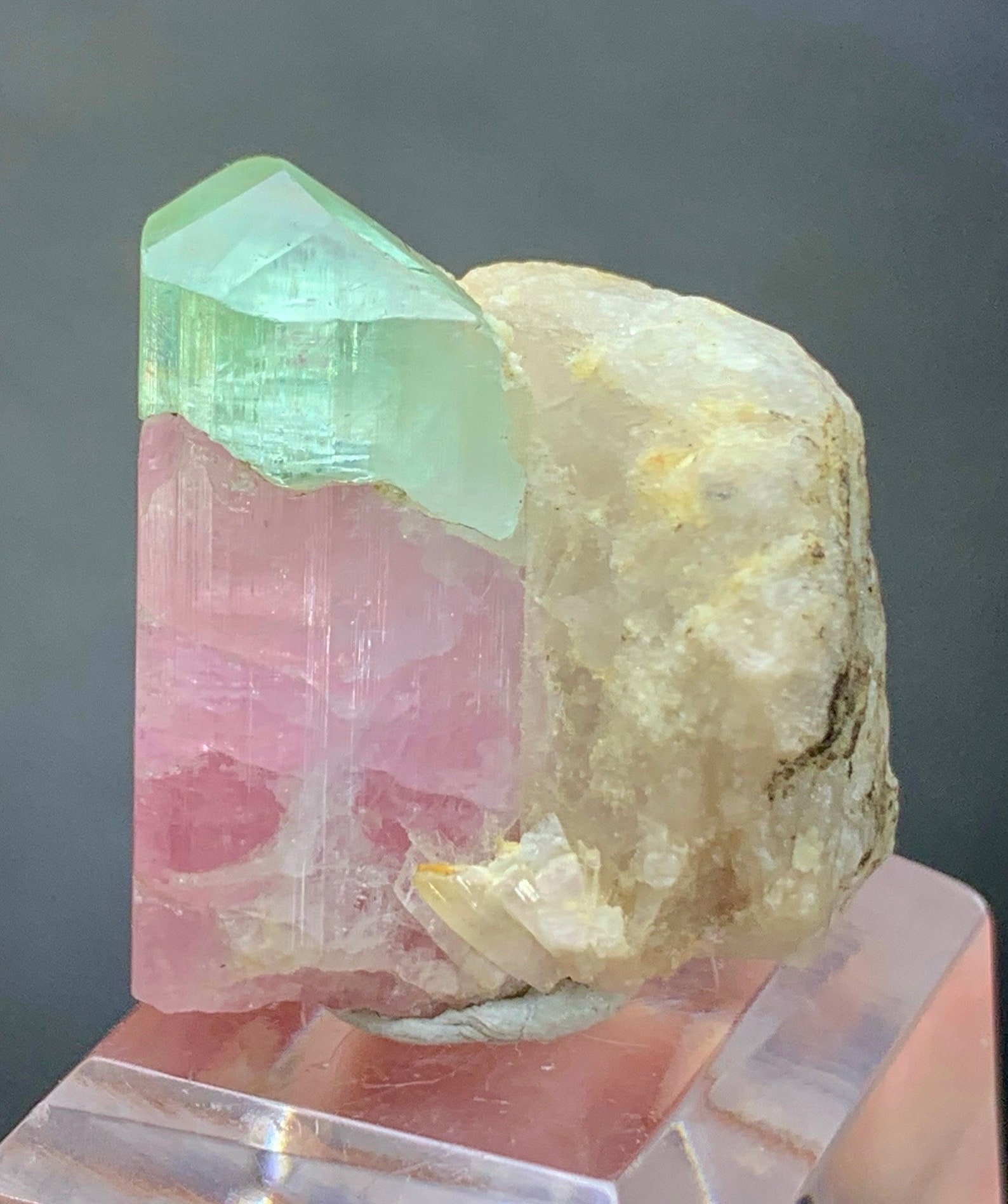 Natural Bi Colour Tourmaline Specimen From Paproke Mine Afghanistan ...