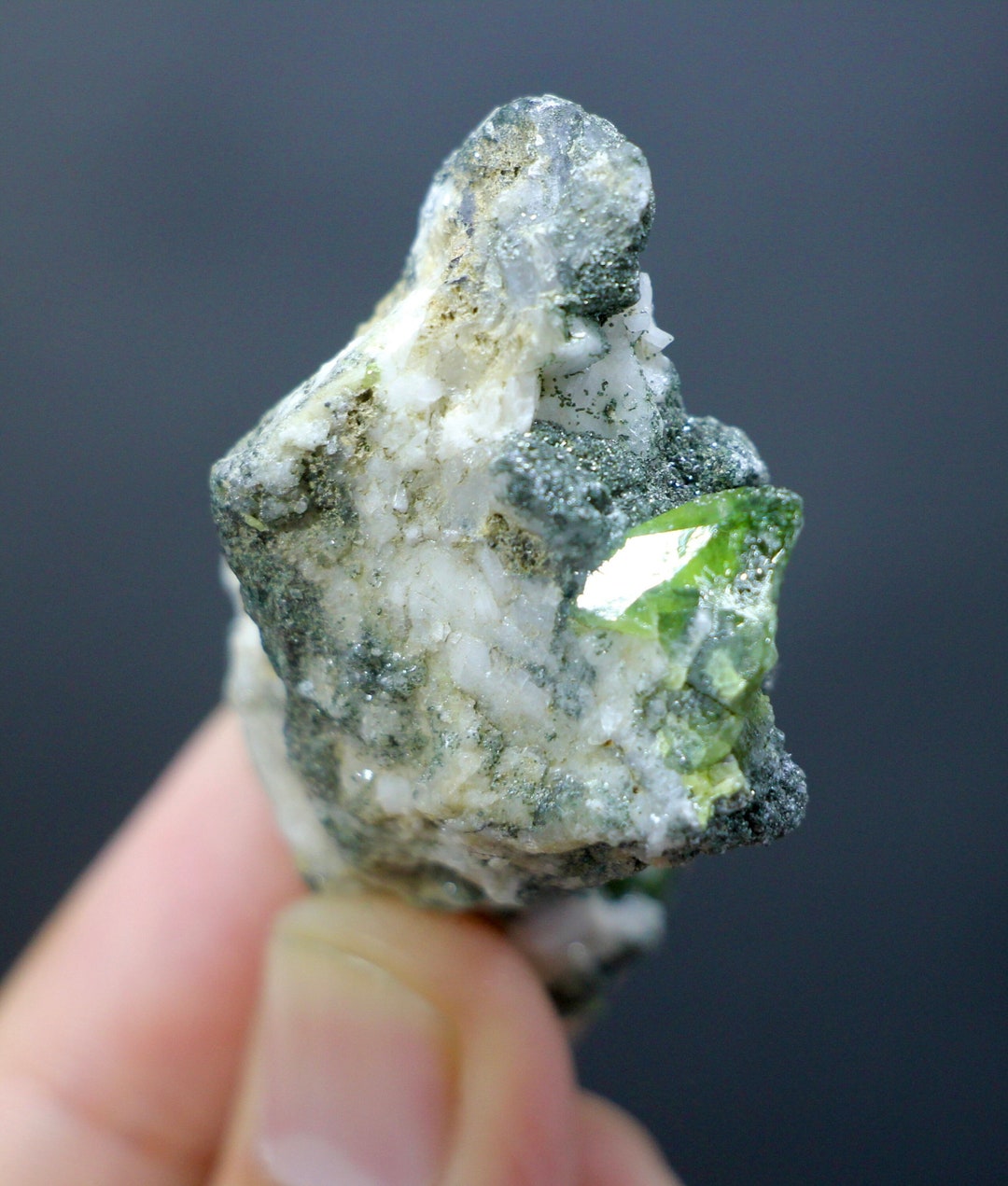 Natural Lush Green Sphene Var Titanite Crystal, Green Titanite From ...
