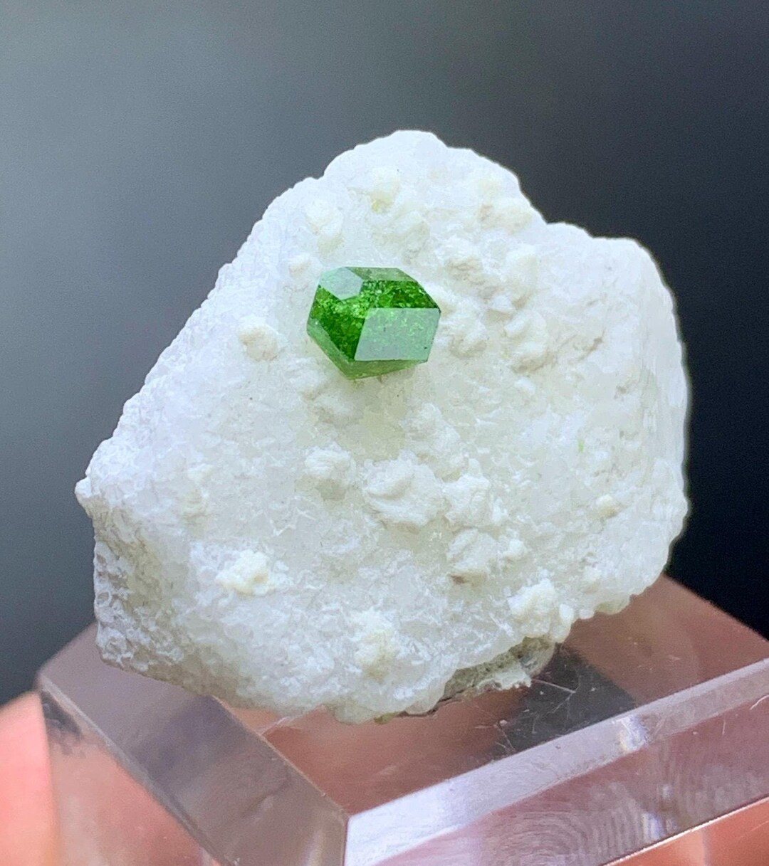Natural Green Colour Rare Chromium Dravite Specimen From Dassu Shigar ...